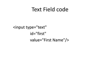 HTML5 - Forms | PPSX