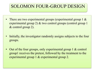 experimental research design | PPTX