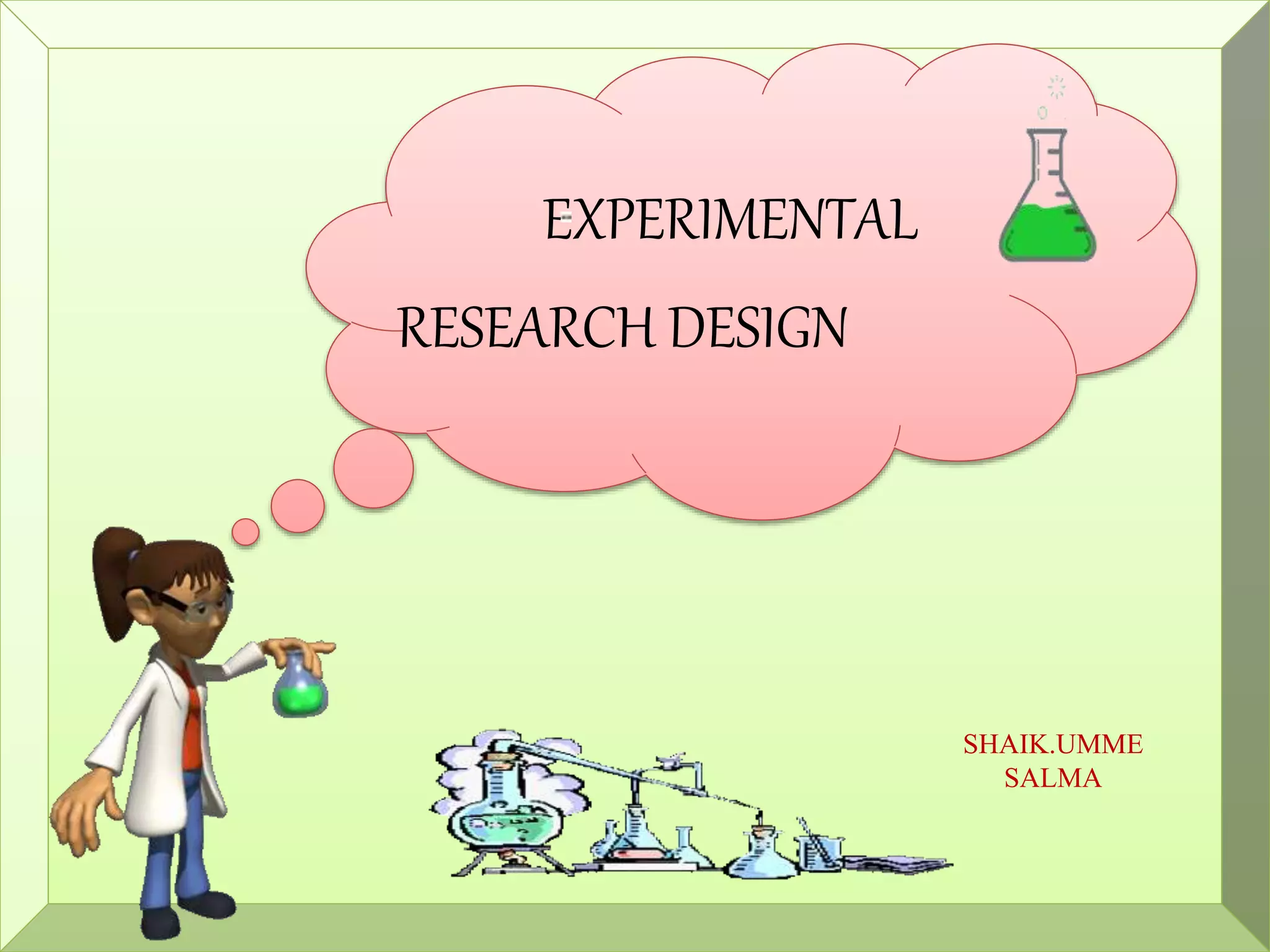 experimental research design | PPTX