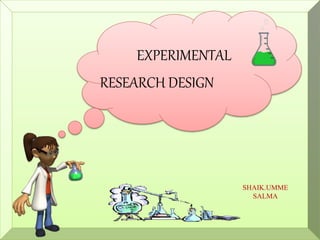experimental research design | PPT