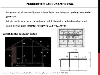 Statika dan mekanika dasar- PORTAL | PPTX