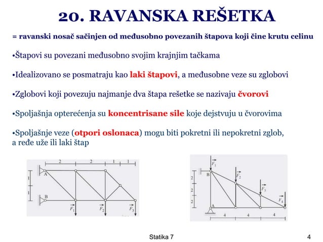 Statika_Fakultet tehnickih nauka Novi Sad | PPT