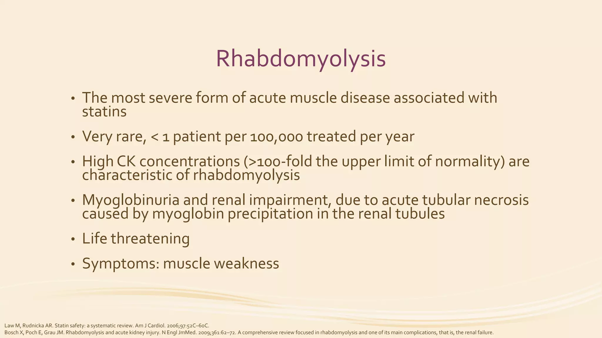 Statin-induced Myalgia and Myositis | PPTX