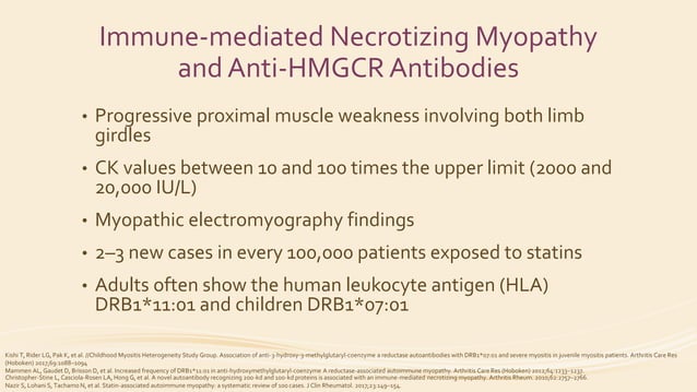 Statin-induced Myalgia and Myositis | PPTX