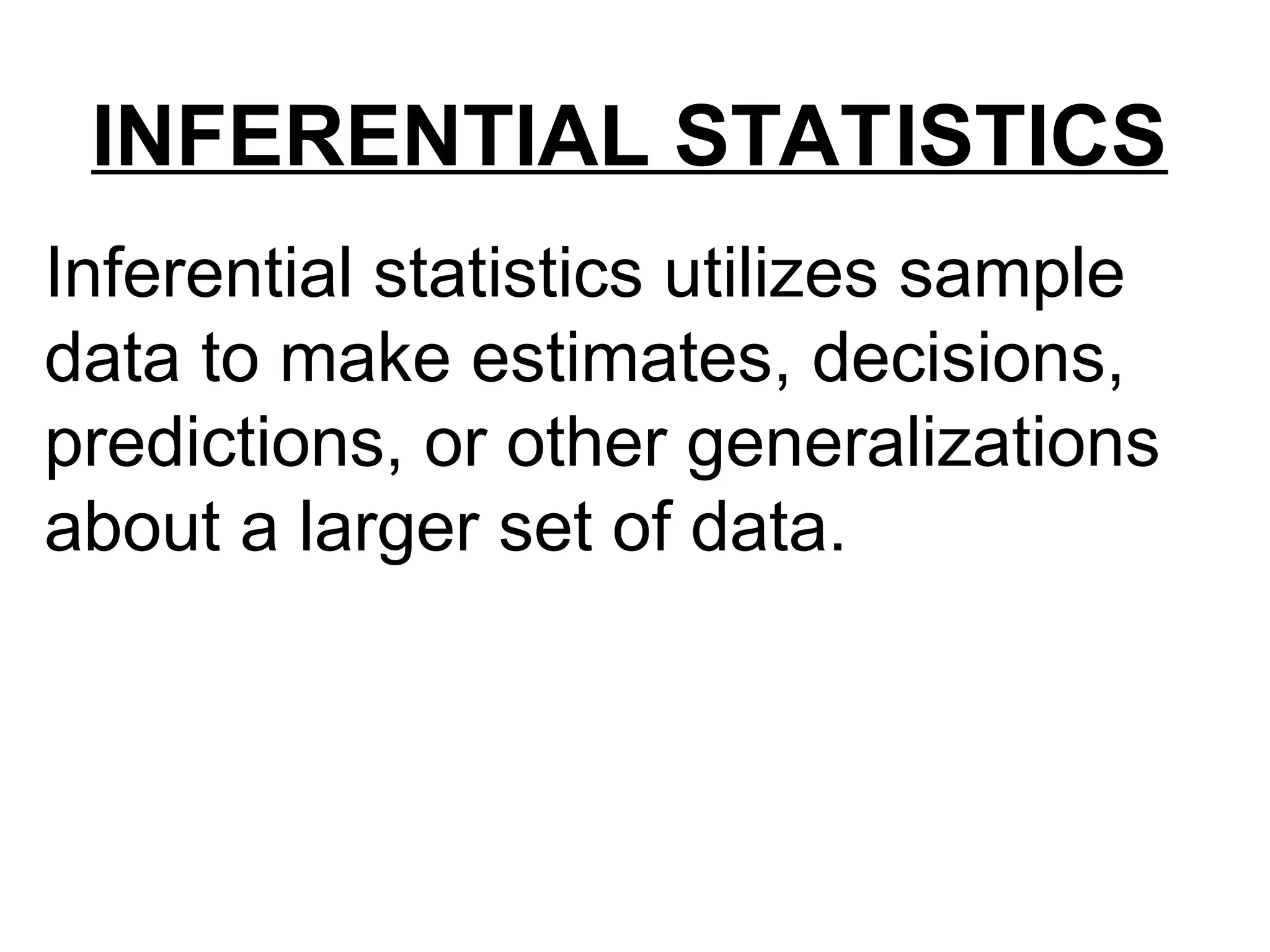 Stat Inferences.ppt statistics business. | PPT