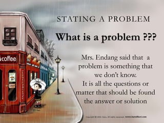 Stating a problem (2) | PPTX