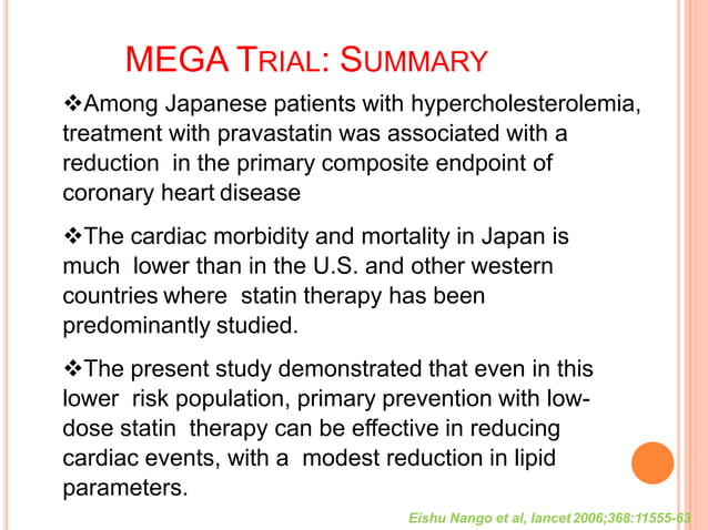 Statin trials | PPTX