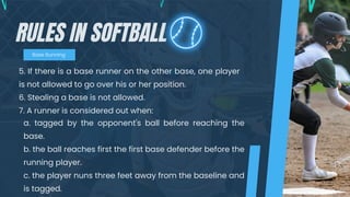STATION 1 Rules in Softball- Grade 8 P.E | PDF