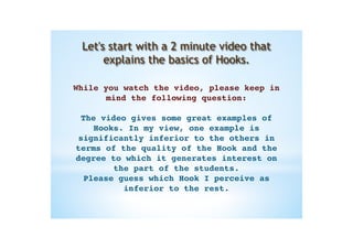 Station 2- Hooks | PPT