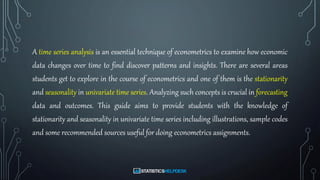 Stationarity and Seasonality in Univariate Time Series.pdf