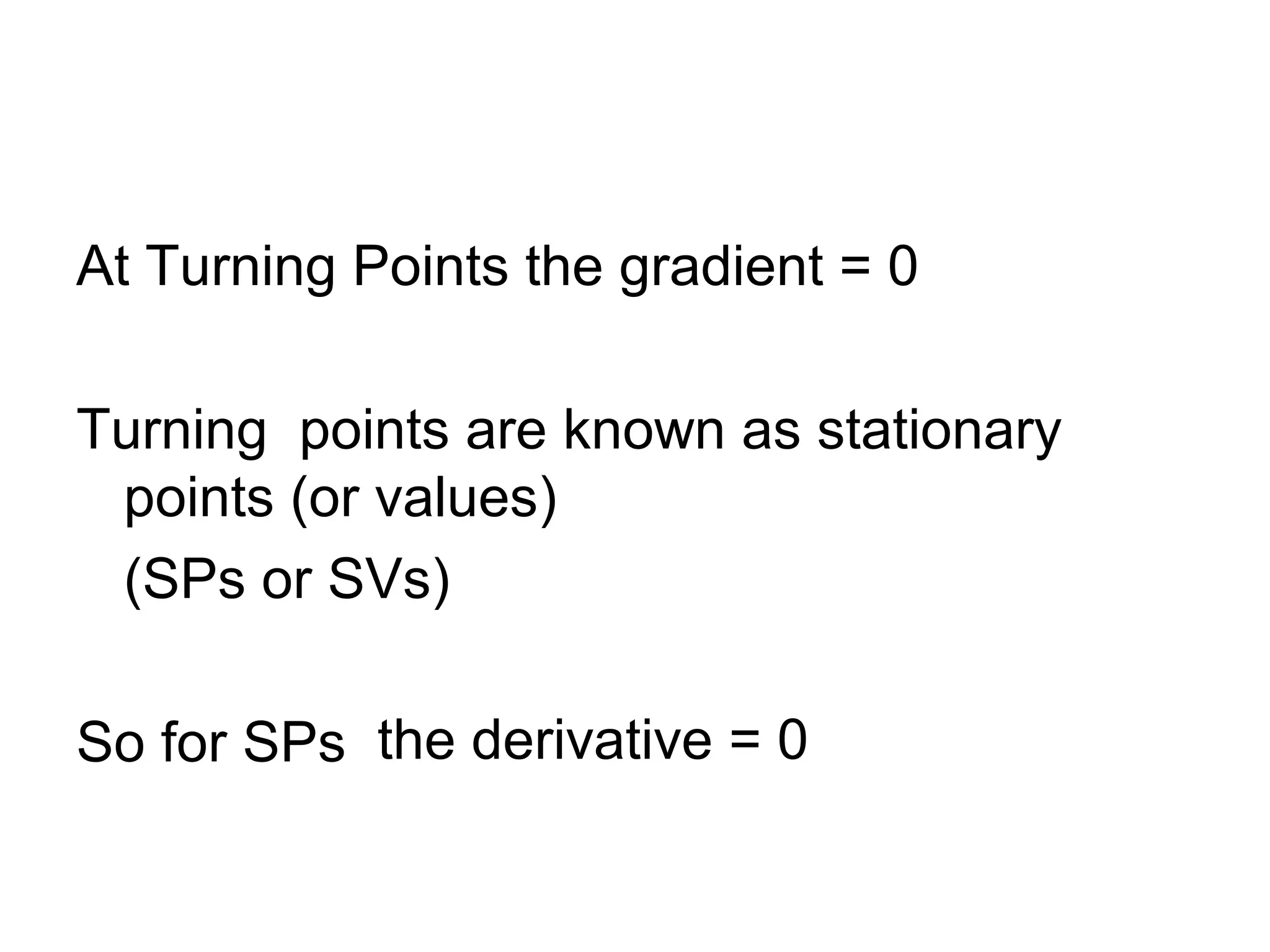 Stationary points | PPT