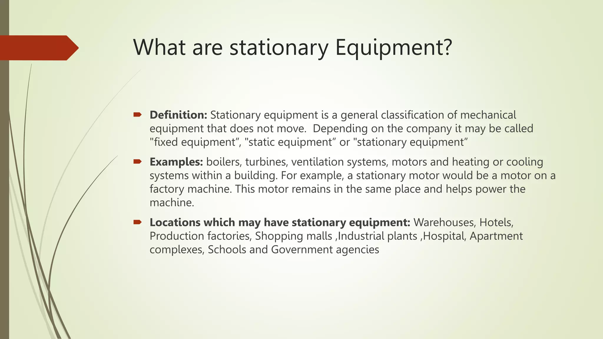 Stationary Equipment Management System.pptx | Civil Engineering ...