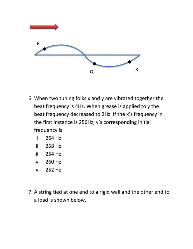 Stationary waves worksheet | PDF