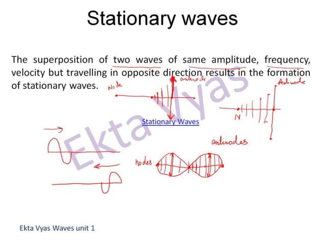 Stationary waves and wave equation | PPTX