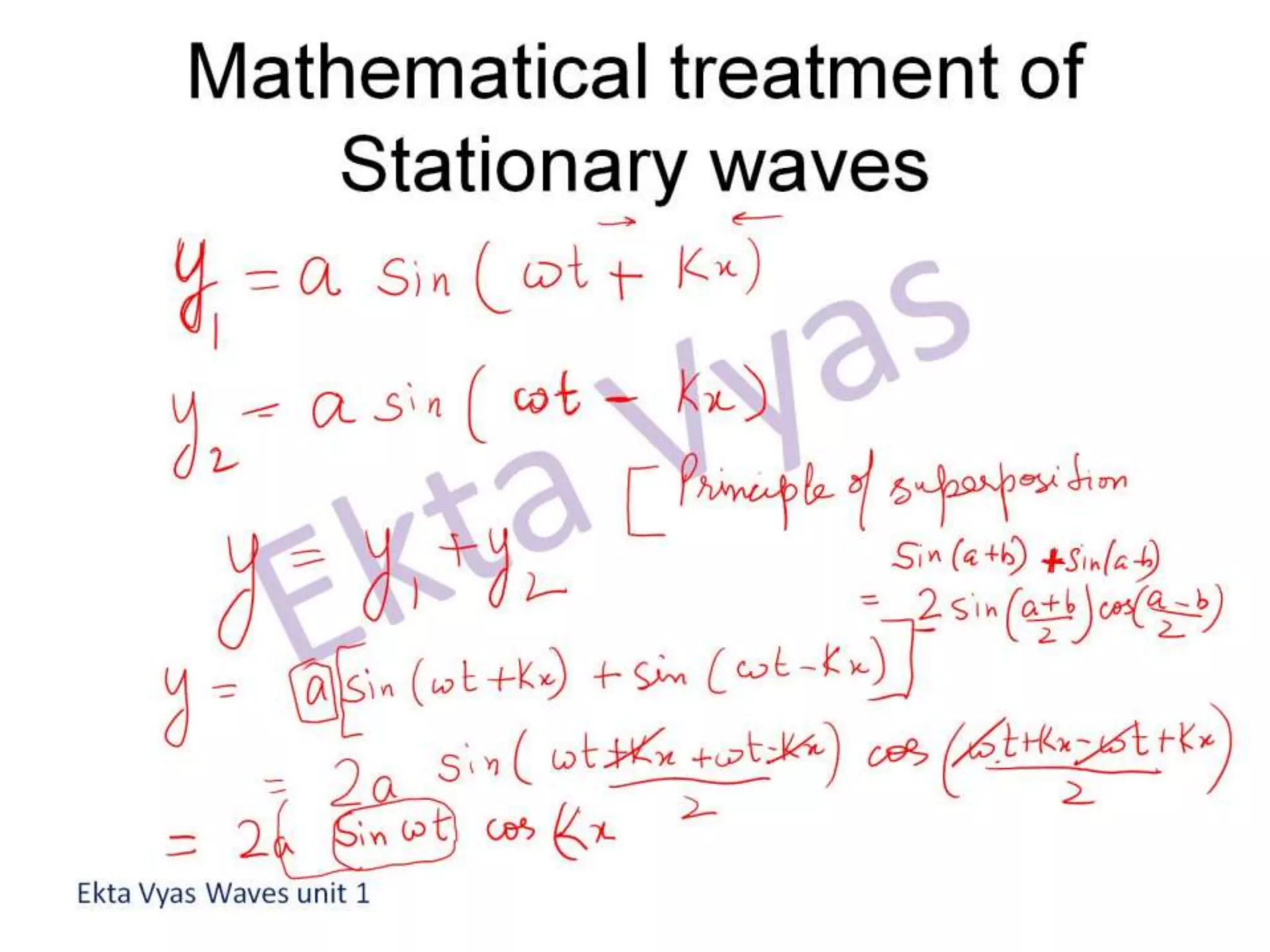 Stationary waves and wave equation | PPTX
