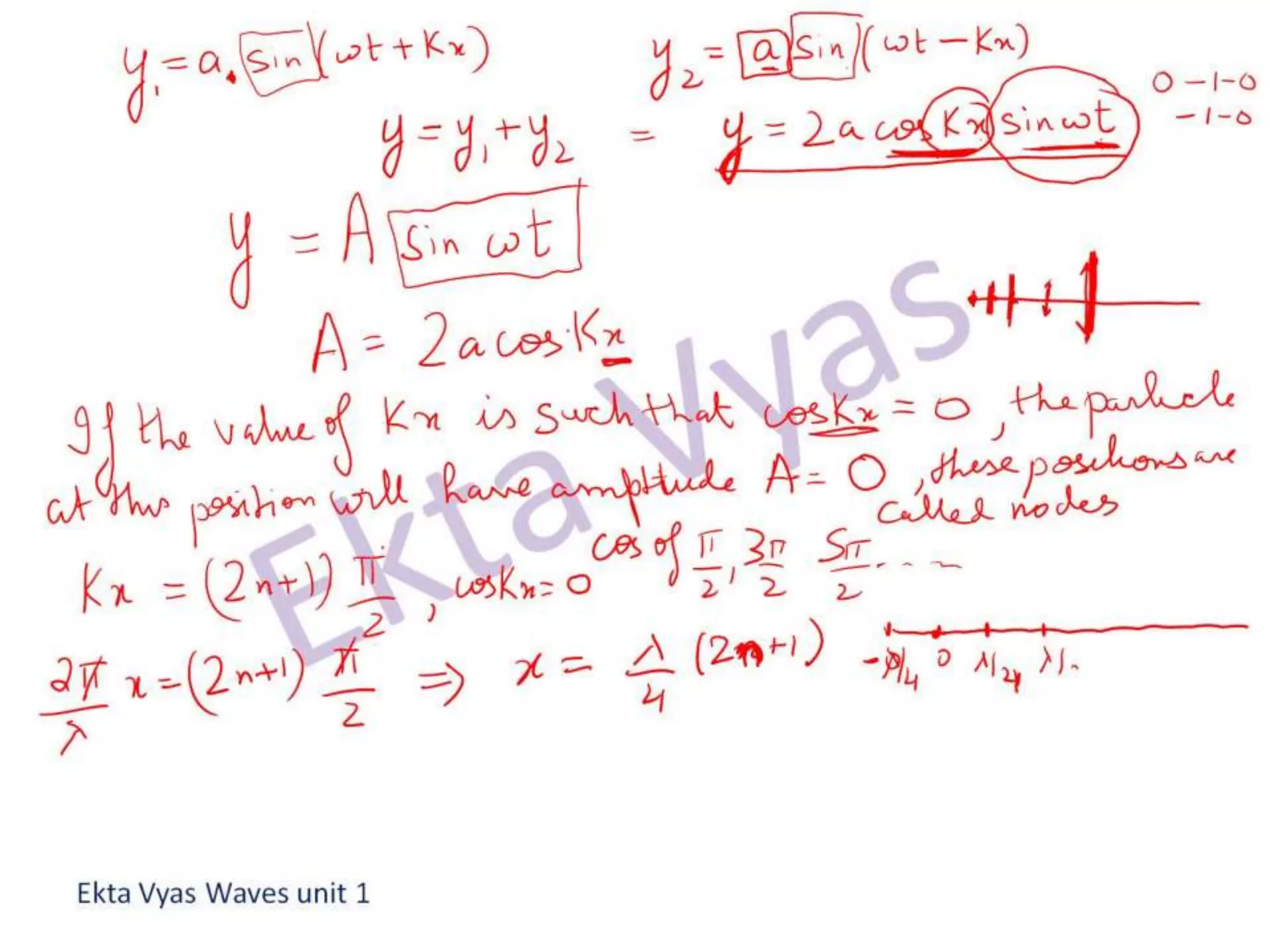Stationary waves and wave equation | PPTX