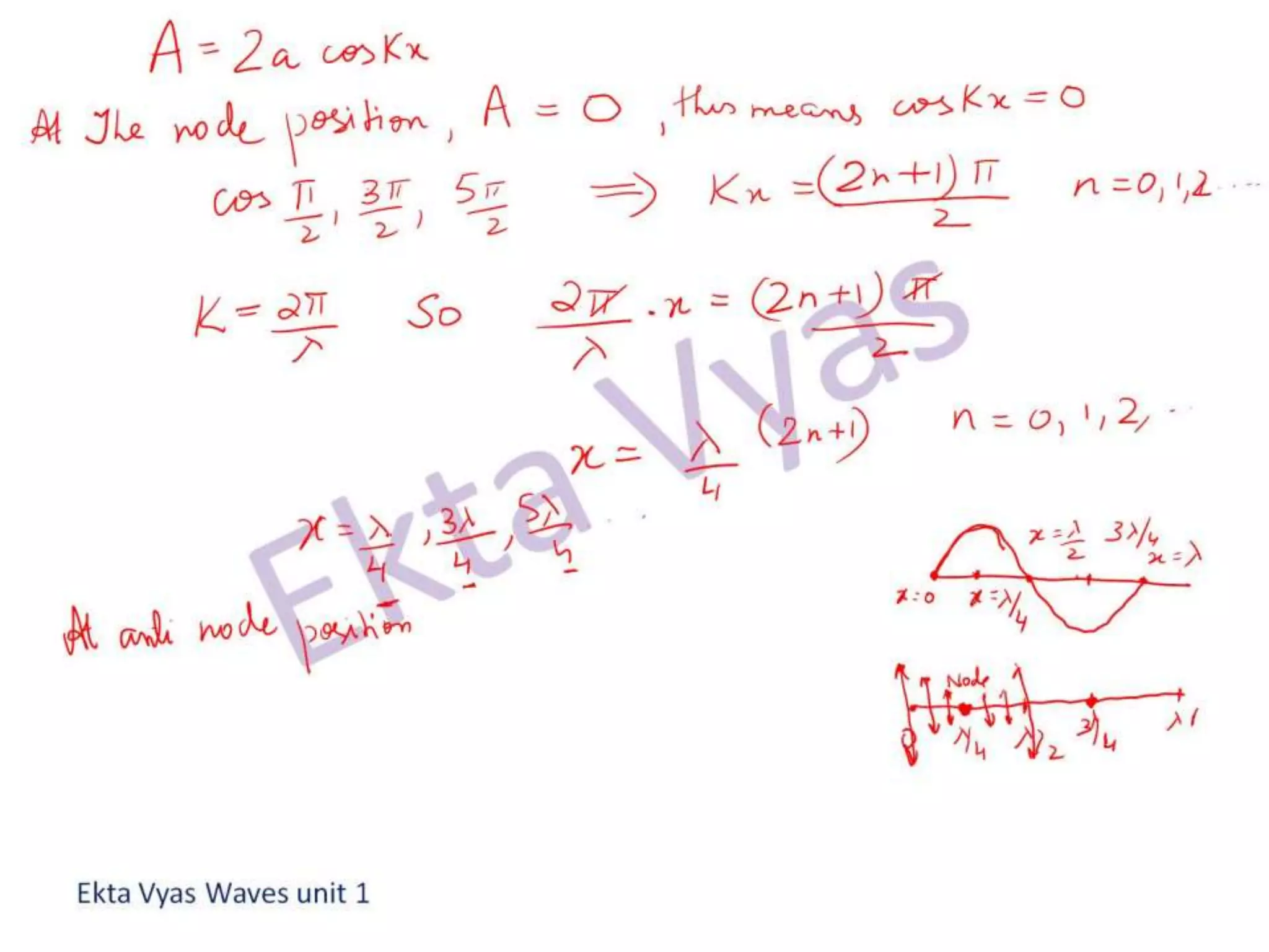 Stationary waves and wave equation | PPTX