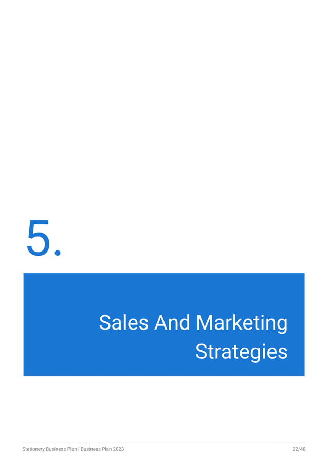 stationery business plan example | upmetrics | PDF | Business ...