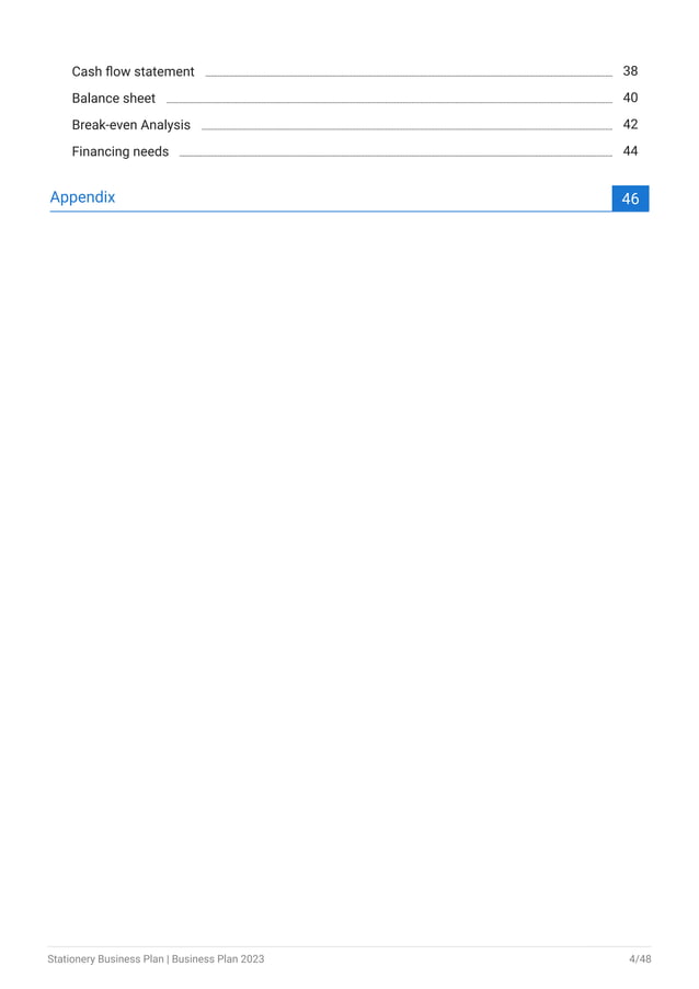 stationery business plan example | upmetrics | PDF | Business ...
