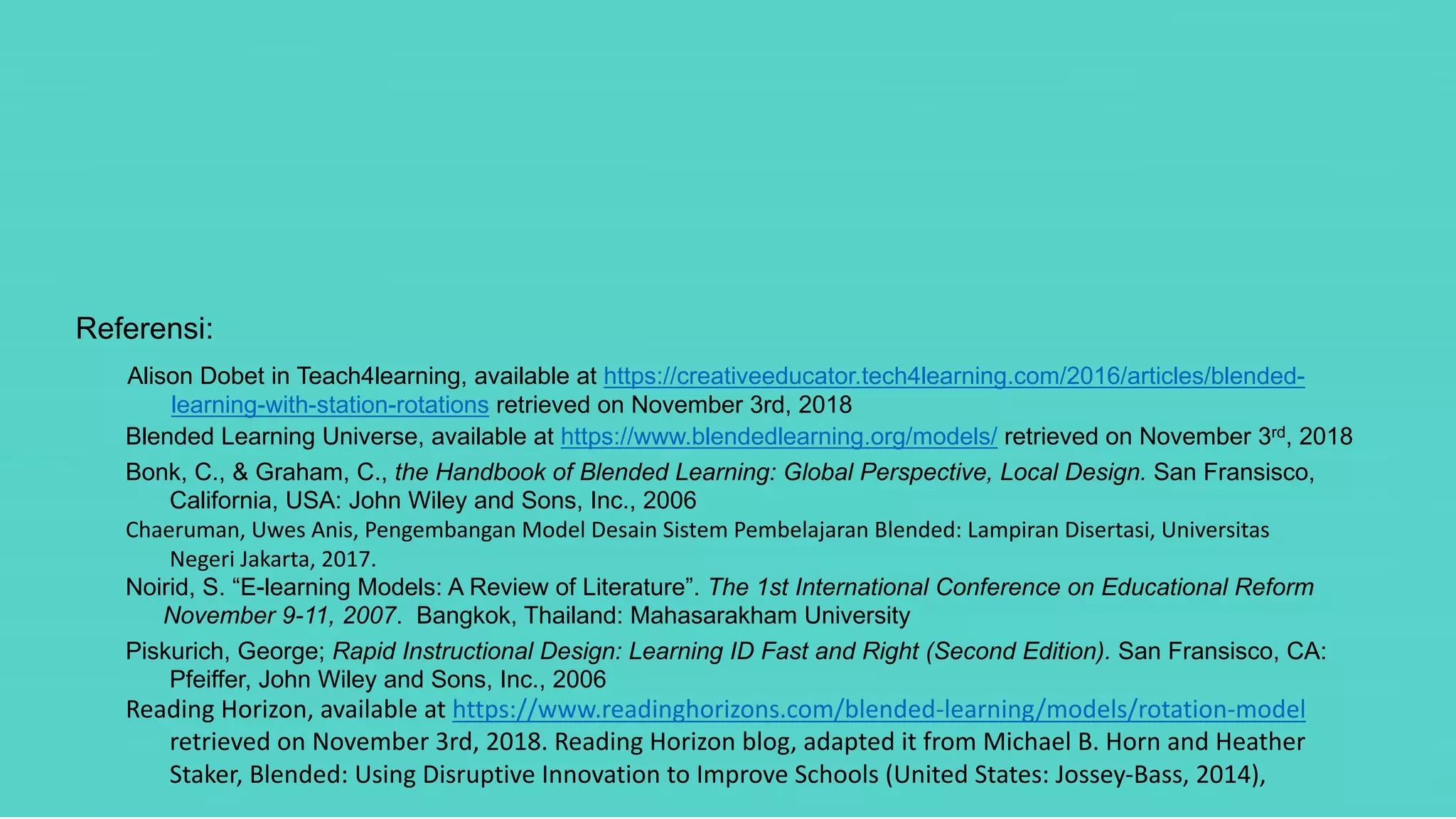 Blended Learning: Station Rotation Model | PDF