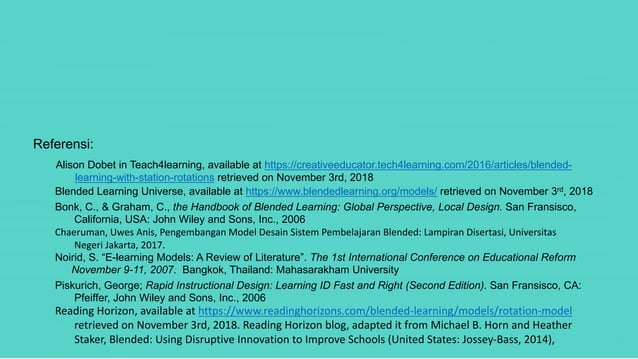 Blended Learning: Station Rotation Model