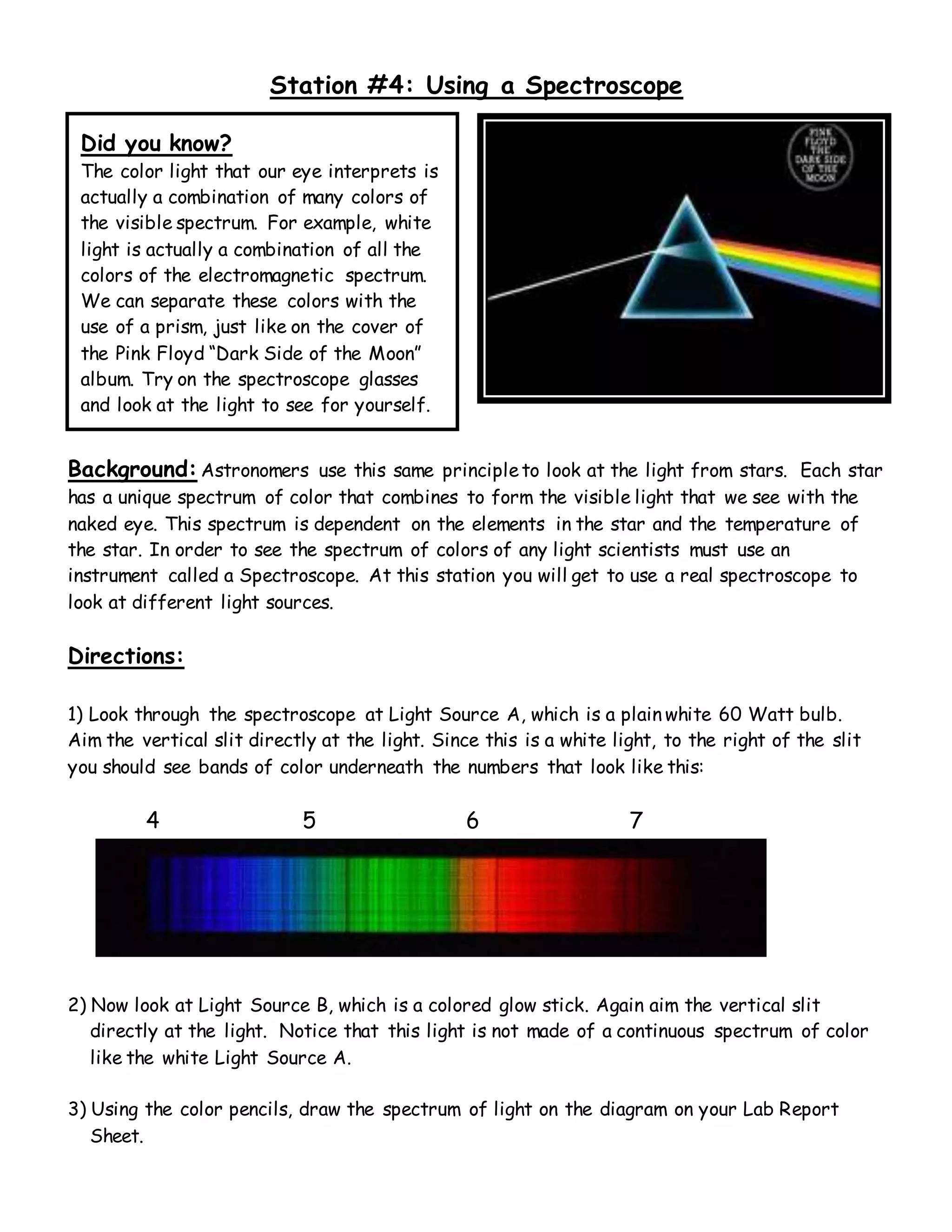 Big Bang Station Lab | DOCX