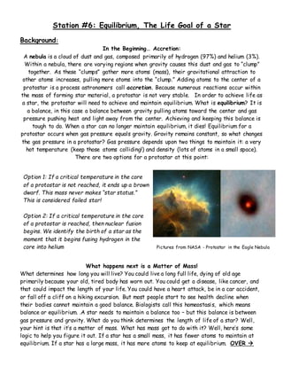 Life Cycle of Stars Stations | DOCX