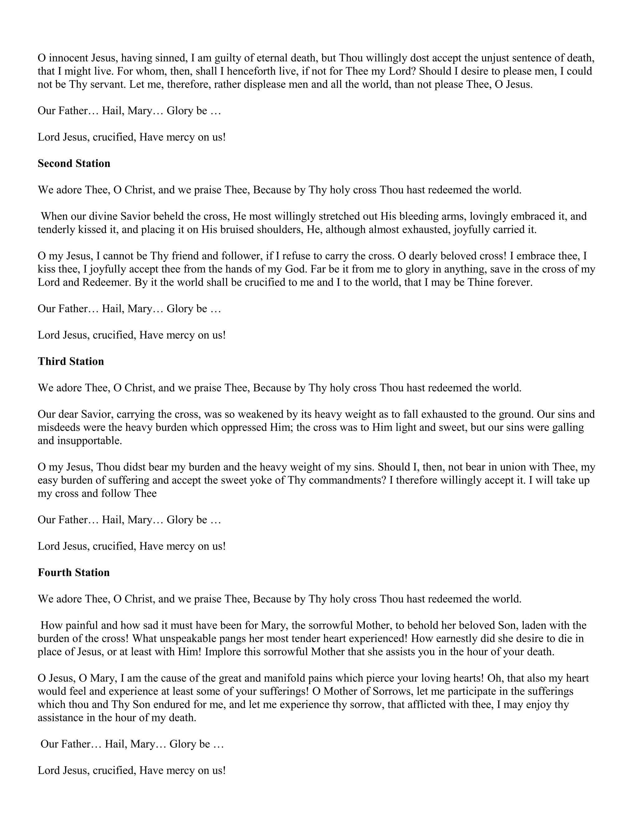 Stations of the cross | DOC