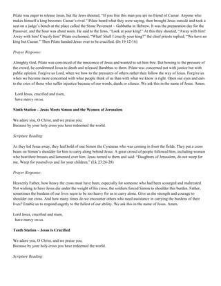 Stations of the cross | DOC