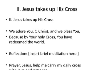 Praying the Stations of the Cross Presentation | PPTX