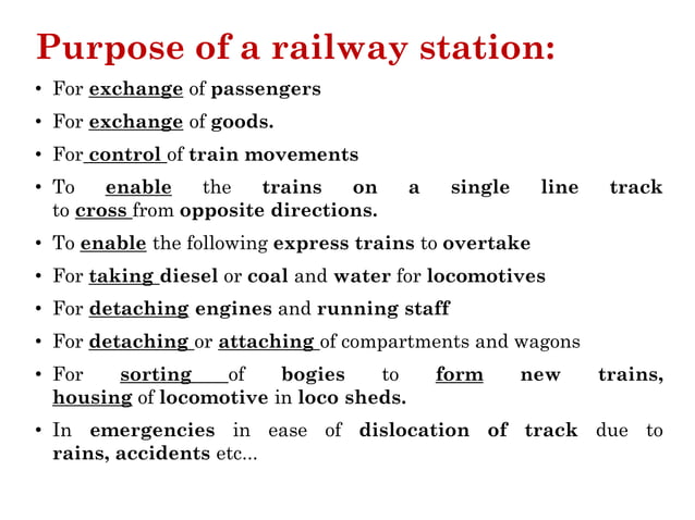 Station and Yards in Indian Railway | PDF