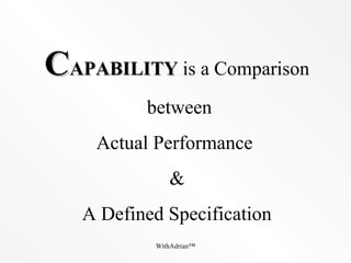 Statistical Process Control WithAdrian™ AQP | PPT