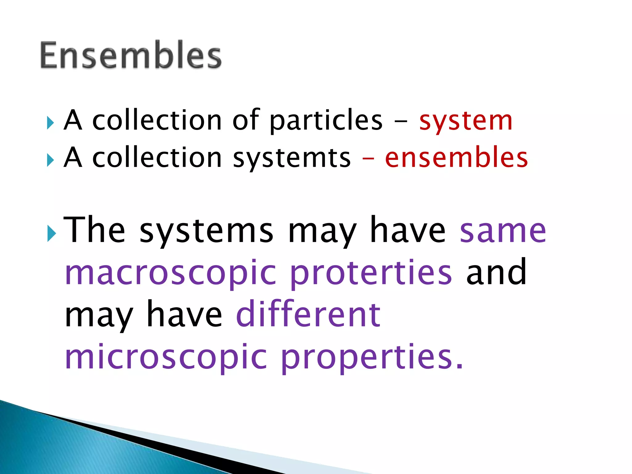 Statistical ensembles-b.subha | PPTX