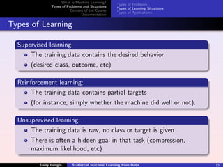 Statistical Machine Learning from Data - Introduction to ... | PPT