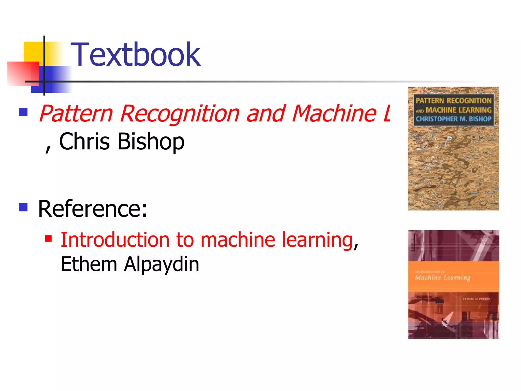 Statistical Pattern Recognition And Machine Learning Ppt Educational Assessment Education