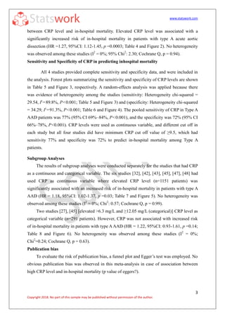 Quantitative Statistical Analysis Work Sample From Statswork | PDF