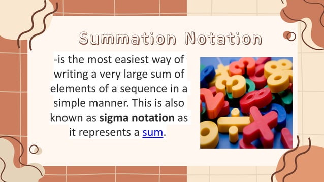Statistical Symbols And Summation Notationpdf Science