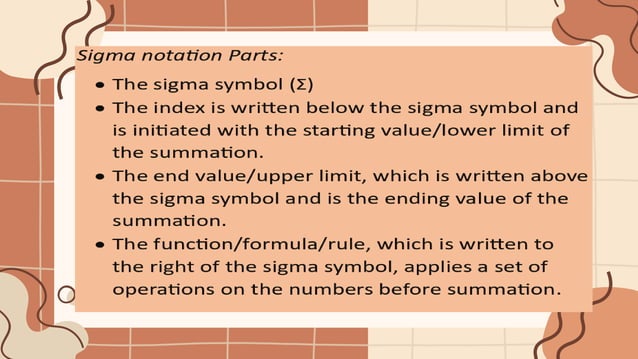 Statistical Symbols And Summation Notationpdf Science