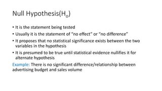 Statistical analysis | PPTX