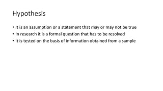 Statistical analysis | PPTX