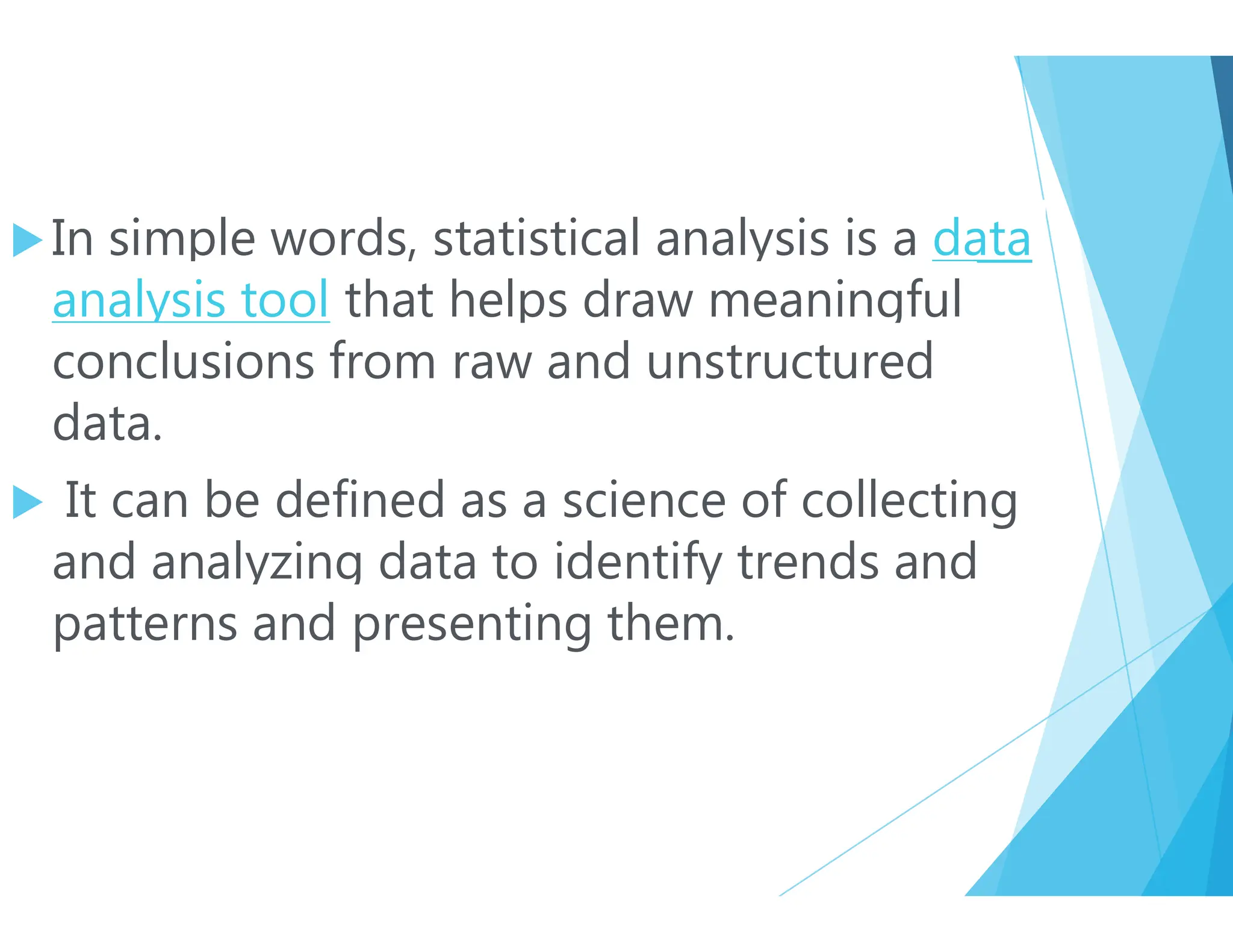 statistical analysis, analysis of statistical mechanism | PDF