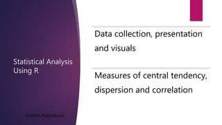 Statistical Analysis with R -I | PPTX