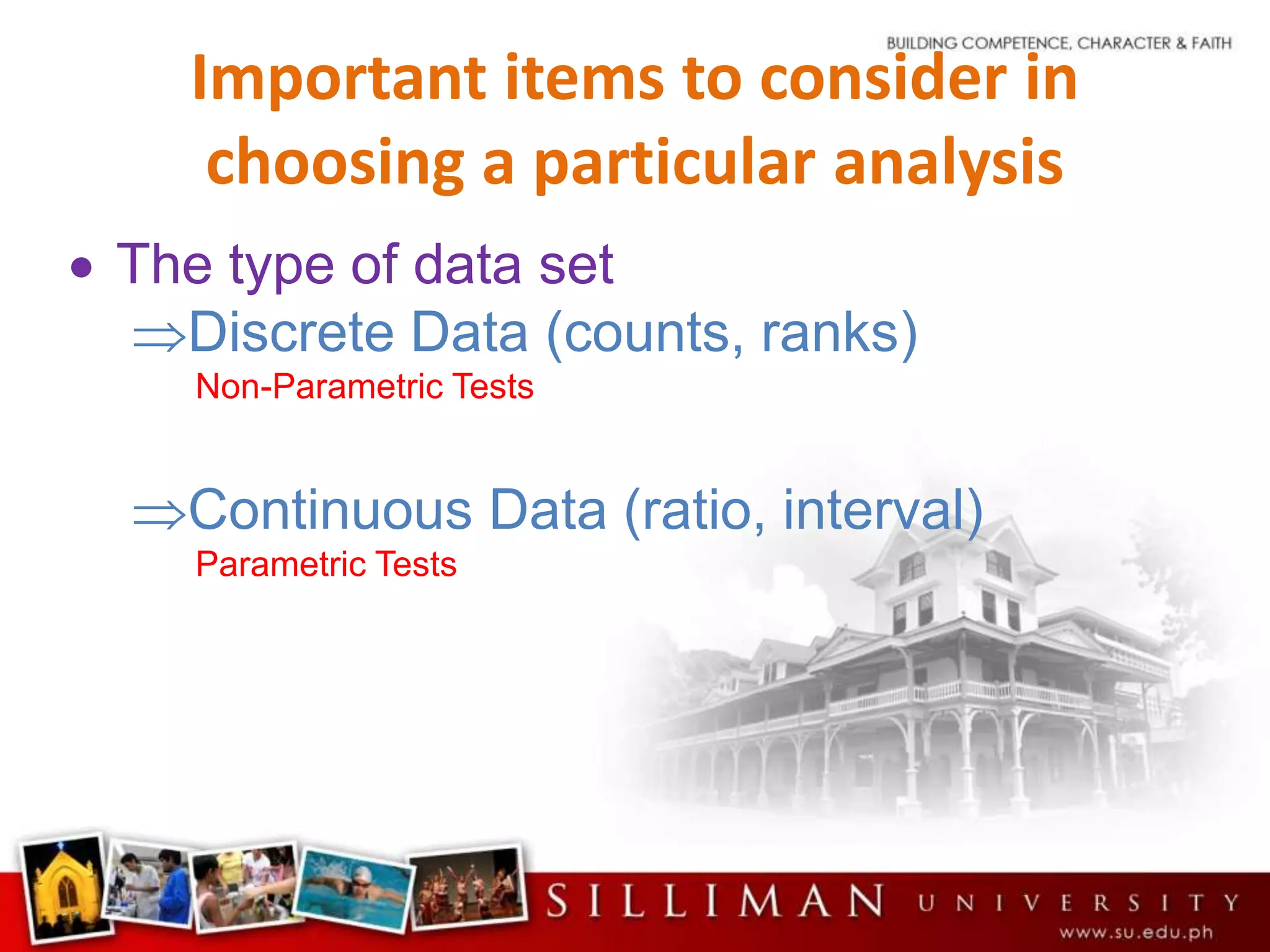Statistical analysis and interpretation | PPTX