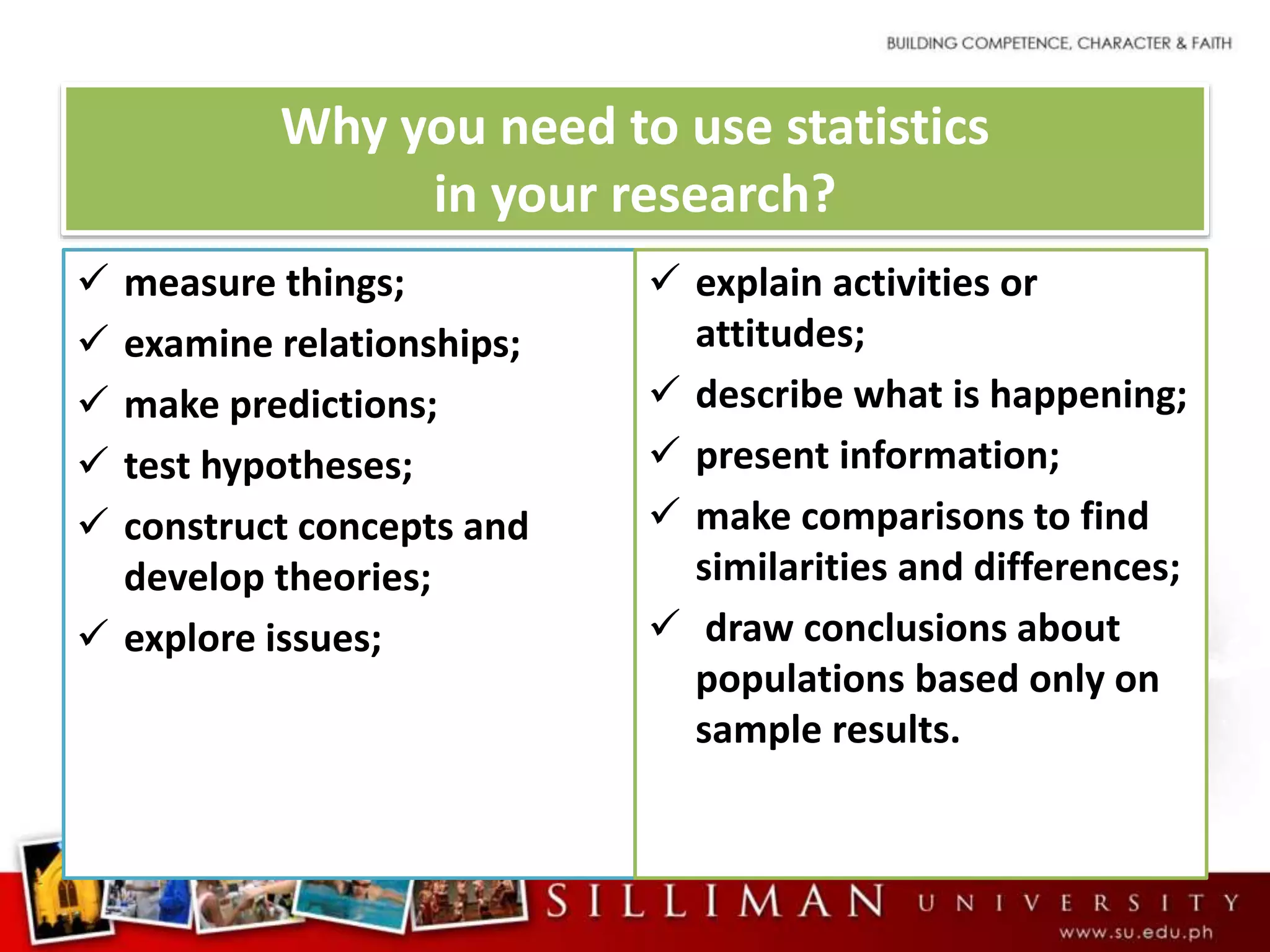 Statistical analysis and interpretation | PPTX