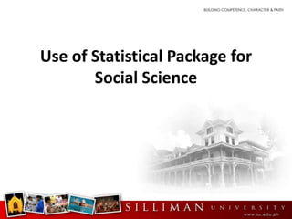 Statistical analysis and interpretation | PPTX