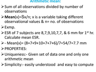 Statistical analysis and its applications | PPTX