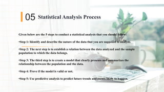 Statistical analysis and Statistical process in 2023 .pptx