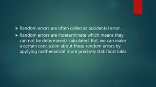 Statistical analysis & errors (lecture 3) | PPTX