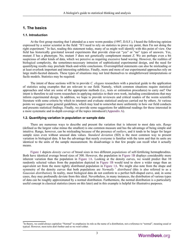 Statistical analysis for biologist | PDF