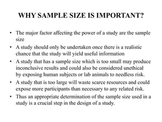 Statistical analysis for large sample | PPTX